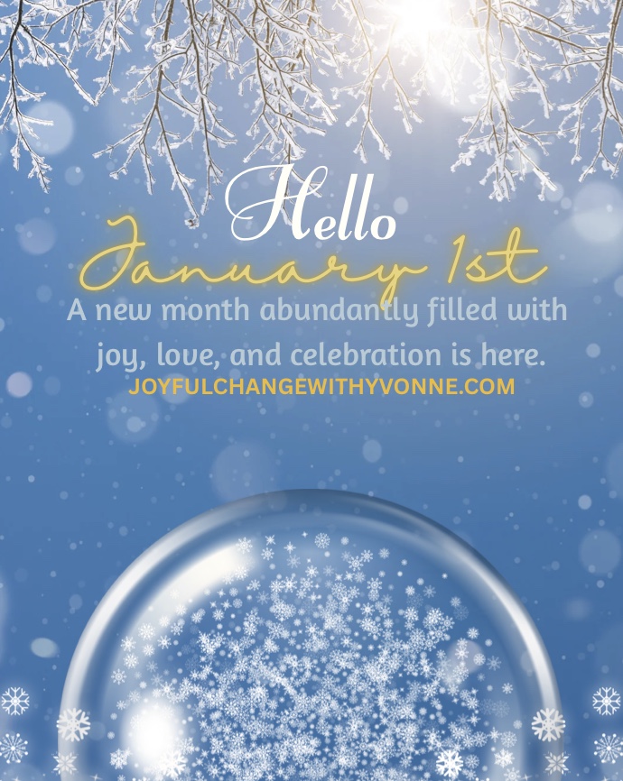 Hello January 1st… – Joyful Change With Yvonne
